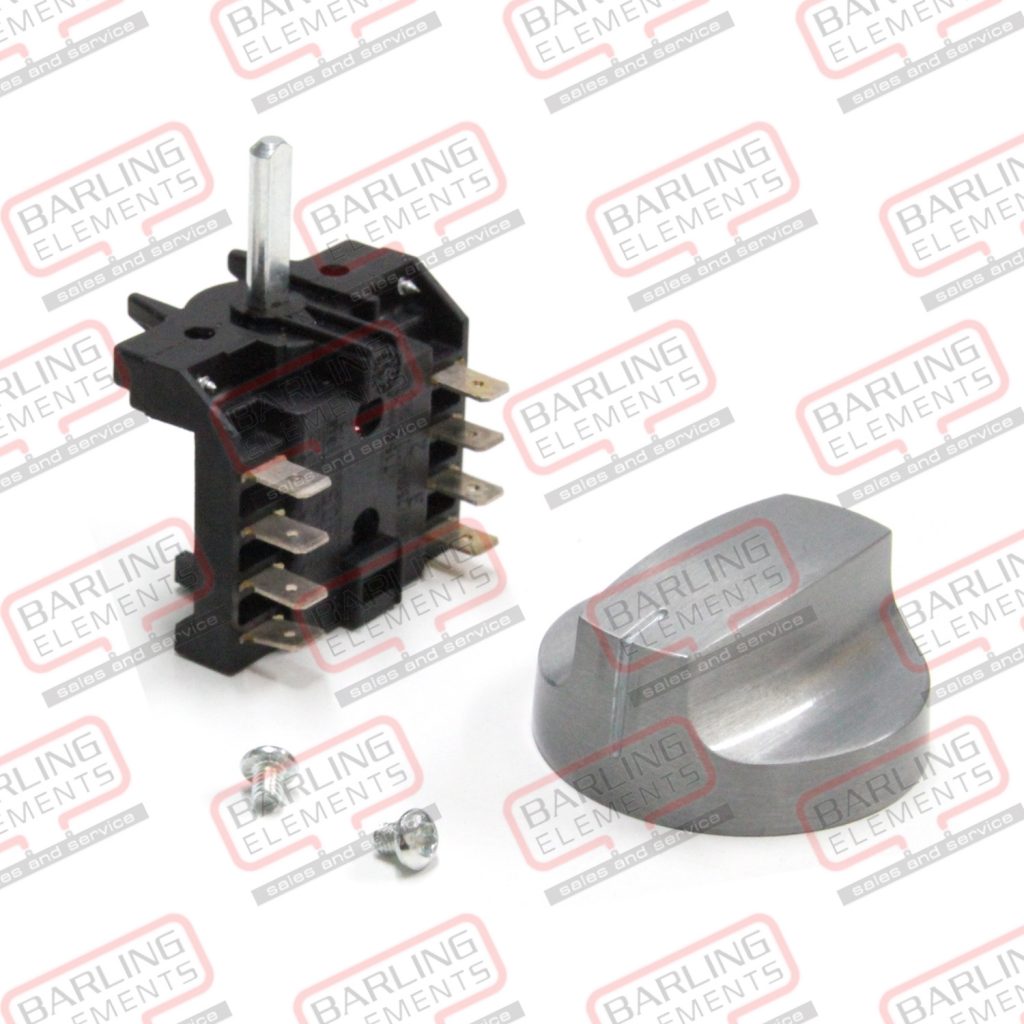 Rotary Switch & Aluminium Knob - 4 position | Barling Elements